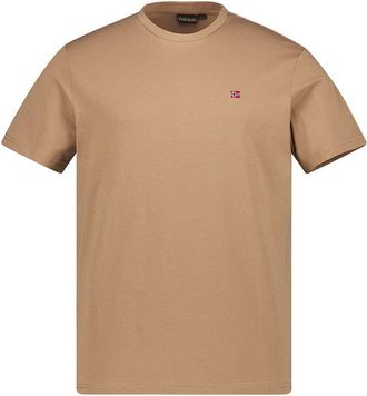 Napapijri Herren T-Shirts beige Baumwolle