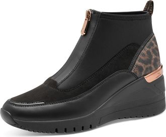 Marco Tozzi Marco Tozzi Damen Sneaker hoch mit Wechselfu&szlig;bett Keilabsatz, Schwarz (Black), 39 EU
