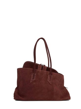 The Attico La Passeggiata Top Handle Bag - Brown