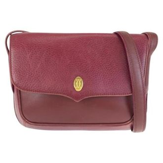 Cartier Pre-owned Leder Schultertasche - - Pre-owned - Damen - Rot - ONE SIZE