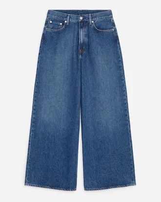 Arket CEDAR Oversized Wide Jeans -Blau