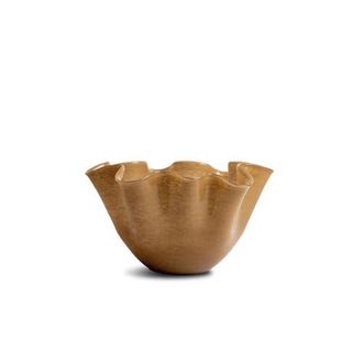 By On ByON Cara Bowl L Schale aus Glas hergestellt, in der Farbe: Beige, Maße: 29 x 16 x 26 cm, 5280605303