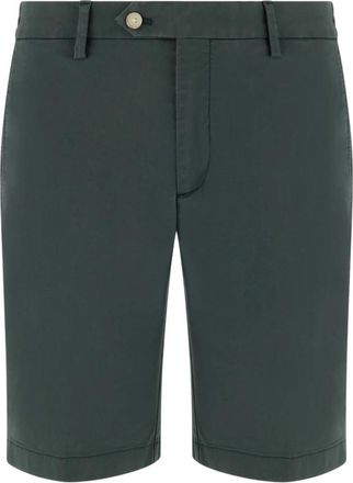 Boggi Milano Homme, Shorts, Vert, Taille: W38 Short Bermuda en coton stretch