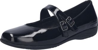Josef Seibel Damen Klassische Ballerinas Fenja.35,Weite G (Normal),Abendschuhe,Slip-ons,klassisch elegant,Lack,Pumps,Black-Black,39 EU