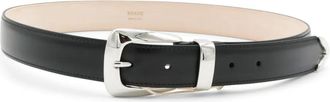 Khaite G&uuml;rtel - Black Leather Belt - Gr. 85 - in Beige - f&uuml;r Damen