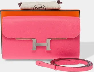 Herm&egrave;s Constance Long To Go Wallet - Azalea Pink
