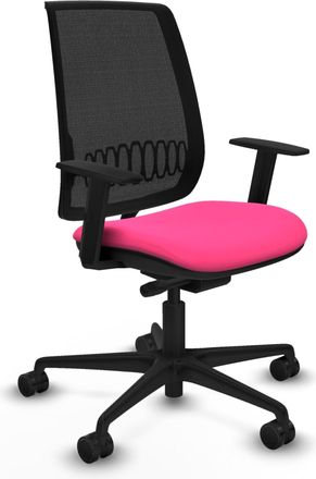 Piqueras y Crespo Alares Drehstuhl mit 1D-Armen, h&ouml;henverstellbare Lendenwirbelst&uuml;tze, ausgestattet mit Syncro/Traslack und eingespritztem Schaum. Mit Rollen von 65 mm 