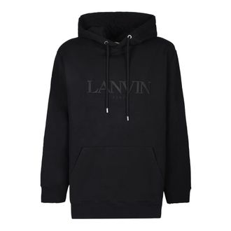 Lanvin Schwarzes Sweatshirt Stilvoll Bequem Ss24 - - Sweatshirts & Hoodies - Herren - Schwarzk - S