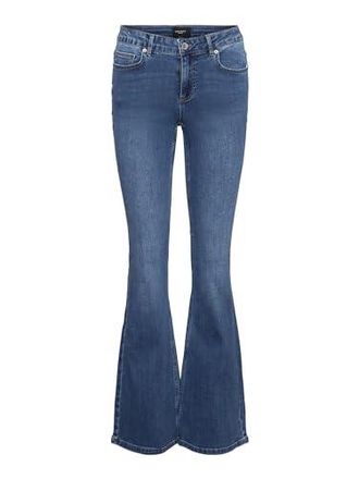 Vero Moda VMSCARLET Mr SKN Flared J VI3294 GA Noos Jeans, Medium Blue Denim, XS/34 aux Femmes