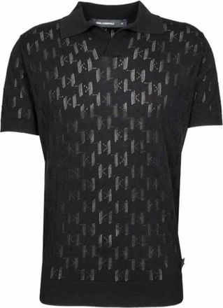 Karl Lagerfeld Homme, Tops, Noir, Taille: XL Polo