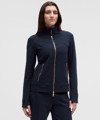 lululemon Veste dentra&icirc;nement Define Luon pour Femmes - Gold/Bleu - Taille 0