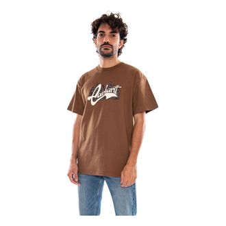 Carhartt Work in Progress T-shirt S/S Boogie Night WIP H - Homme - Tops - Brun - Taille: M