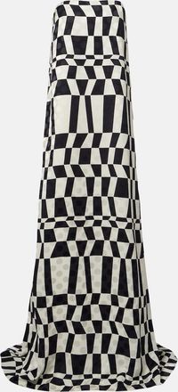 Dries Van Noten Robe bustier &agrave; imprim&eacute;