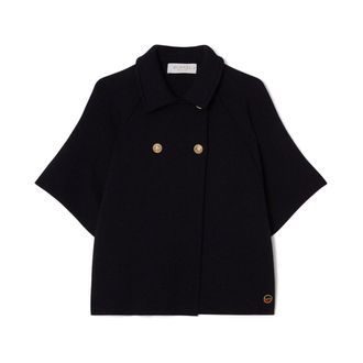 Busnel Femme, Vestes, Bleu, Taille: 40 FR Cape Gertrude