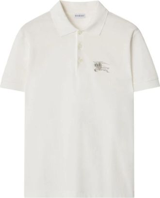 Burberry Homme, Tops, Blanc, Taille: M Polo Chemises