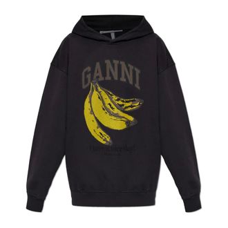 Ganni Femme, Sweatshirts et sweats &agrave; capuche, Noir, Taille: 40 FR SweaT-shirt Oversize