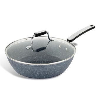 Scoville Expert Neverstick+ 26 cm Schmorpfanne, tiefe Antihaft-Pfanne mit Deckel, geeignet f&uuml;r alle Herdarten einschlie&szlig;lich Induktion, sp&uuml;lmaschinenfest, PFOA