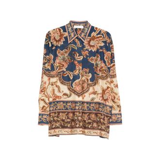 Zimmermann Floral-print Silk Shirt