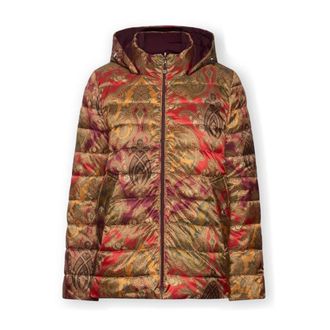 Elena Miro Wendbare Print-Daunenjacke - - Jackets - Damen - Rot - 7XL
