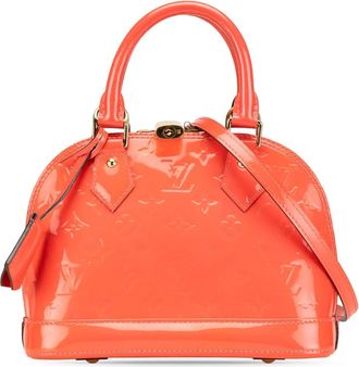 Louis Vuitton Hobo Bags - Monogram Vernis Alma BB - Gr. unisize - in Orange - f&uuml;r Damen
