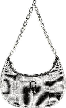 Marc Jacobs Hobo Bags - Crescent-Shaped Small Curve Bag With Rhinestone Em - Gr. unisize - in Gunmetal - f&uuml;r Damen