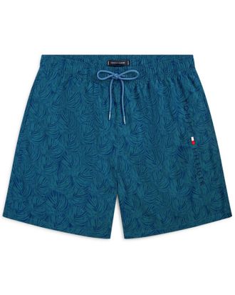 Tommy Hilfiger Schnelltrocknende Badeshorts mit floralem Print in