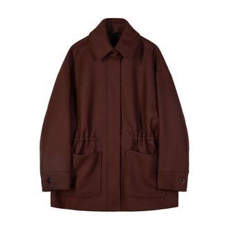 Patrizia Pepe Woll-Kaschmir-Parka - - Coats - Damen - Braun - M