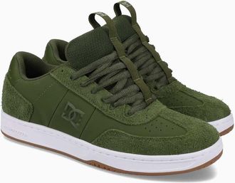 DC Astrix - Baskets en cuir - Olive/blanc-Vert