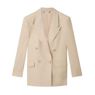 Stella McCartney Femme, Vestes, Beige, Taille: 40 FR Veste crois&eacute;e