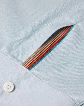 Paul Smith Cotton Pique Shirt - Blue