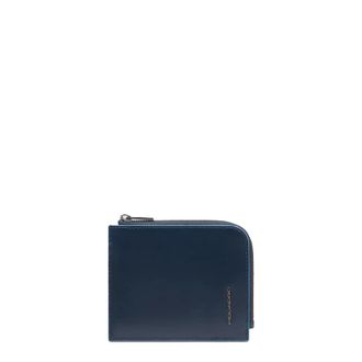 Piquadro Portemonnaie Kartenetui Herren aus Leder mit M&uuml;nzfach- RFID-gesch&uuml;tzt - - Accessories - unisex - Blau - ONE SIZE