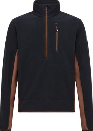 Moncler Moncler Half-zip Polo Neck, Men, Blue, Size: 3xl