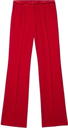 Oltre Femme, Pantalons, Rouge, Taille: 44 FR Pantalon &Eacute;vas&eacute; en Cr&ecirc;pe
