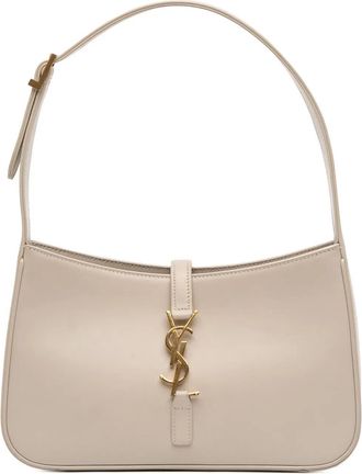 Saint Laurent Hobo Bags - Smooth Leather Le 5 a 7 Hobo - Gr. unisize - in Wei&szlig; - f&uuml;r Damen