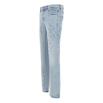 Purple Homme, Jeans, Bleu, Taille: W29 P004 Monogram Embossed