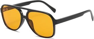 Generic Lunettes de soleil hommes et femmes grand cadre lunettes de soleil de conduite polaris&eacute;es de vacances personnalis&eacute;es(Orange)