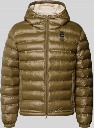 Blauer Steppjacke mit Zweiwege-Rei&szlig;verschluss Modell CHARLES