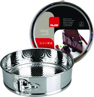 Ibili Springform, rund, 24 x 24 x 6,5 cm, Edelstahl 18%
