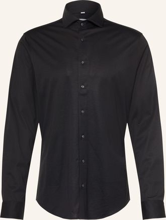 Seidensticker Seidensticker Jerseyhemd Shaped Fit schwarz