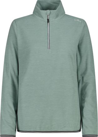 F.lli Campagnolo Damen Fleecepullover Half Zip Second-Layer-Rollkragenpullover, Farbe:Gr&uuml;n, Artikel:-E435 Jade Mel., Gr&ouml;&szlig;e:42