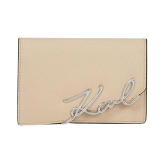 Karl Lagerfeld Femme, Accessoires, Beige, Taille: ONE Size K/Signature Wallet