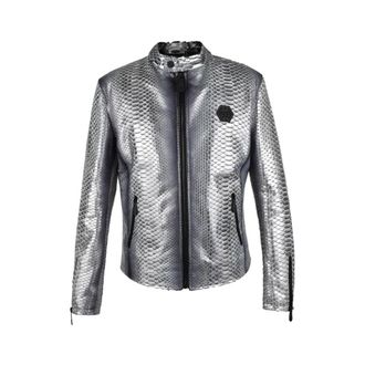 Philipp Plein Herren, Jacken, Grau, XLGr&ouml;&szlig;e