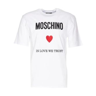 Moschino Kurzarm T-Shirt - - Tops - Herren - Wei&szlig; - S