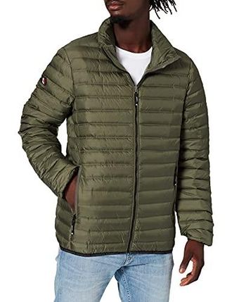 Superdry Core Down Padded Jacket Veste, Vert foncé, M Homme