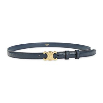 Celine Triomphe G&uuml;rtel 18Mm - - Accessories - Damen - Blau - 85 CM