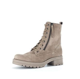 Gabor Femme Bottines, Dame Rangers,Semelle intérieure Amovible,doublées,Bottes,Demi-Bottes,Bottines,Chaudes,Beige (Silk),38 EU / 5 UK