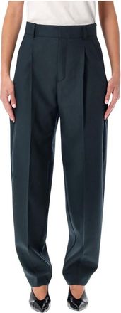 SOEUR Soeur, Femme, Pantalons, Bleu, Taille: 38 FR Teal Blue Wool Pantalons