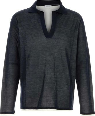 Ferragamo Homme, Tops, Bleu, Taille: L LS Polo