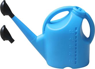 QUINTRA Leichte Gießkannen mit Griffen und Sprinklerkopf für den Innen- und Außenbereich, zum Bewässern von Pflanzenkübeln, Töpfen und Hängekörben im Freien (