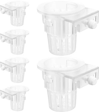 Cabilock Toyvian 6 St&uuml;ck Einstellbare Aquarium Pflanzk&ouml;rbe f&uuml;r Wasserpflanzen Hydroponische Pflanztassen H&auml;ngende Teich Pflanzgef&auml;&szlig;e Dekorative Aquascaping Pfl